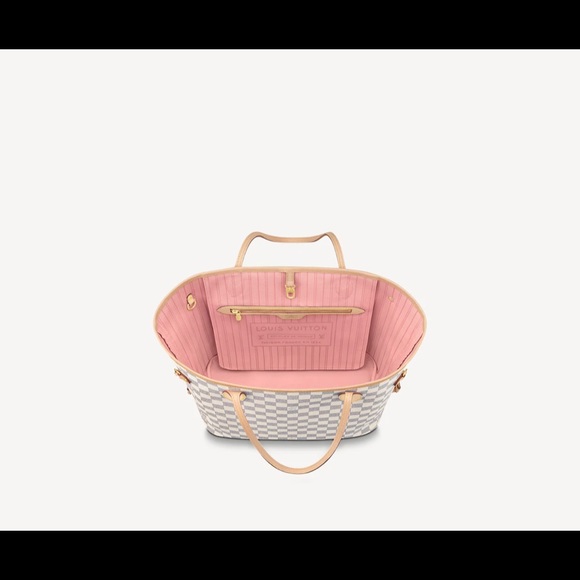 Bags | Brand New Louis Vuitton Neverfull Azur With Pink Ballerina ...